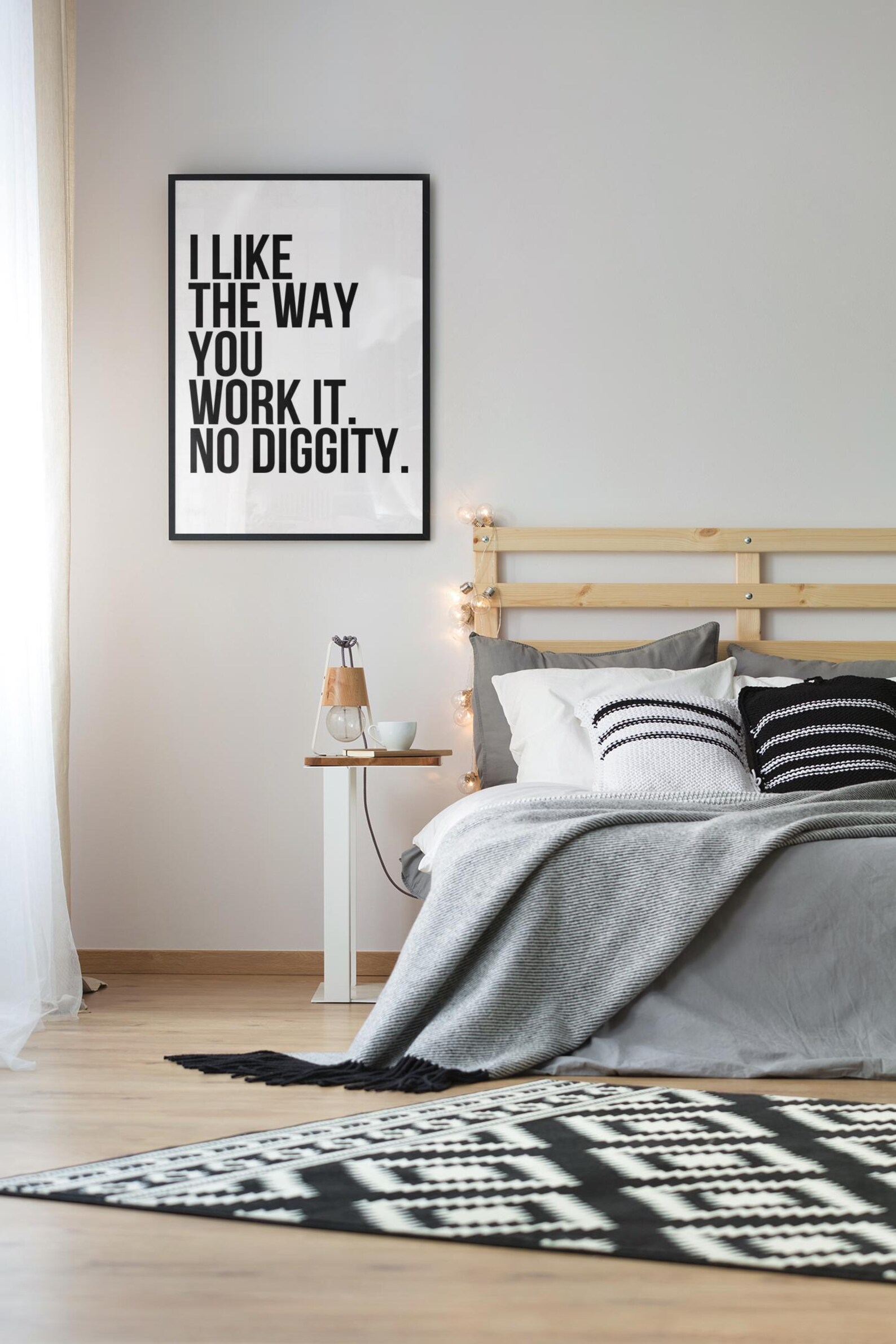 No Diggity Art Print, Rap Lyric Art Print, Rap Poster, Rap Art Print ...