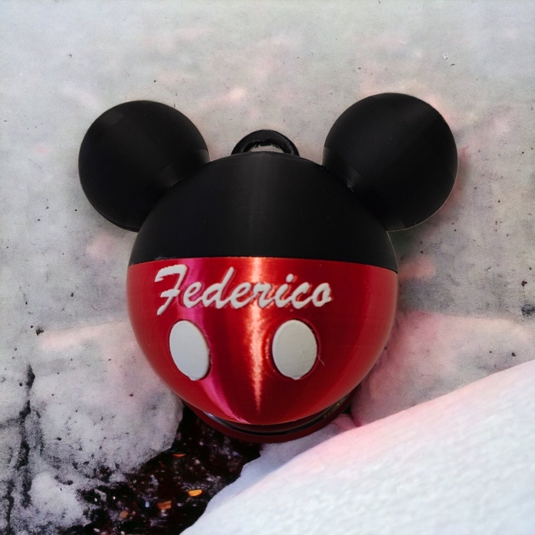 Set of 4 Customizable Mickey Mouse Balls for the Christmas Tree - Etsy