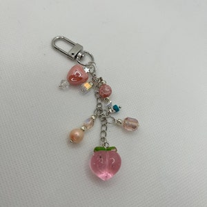 Princess Peach Inspired Keychain - Etsy