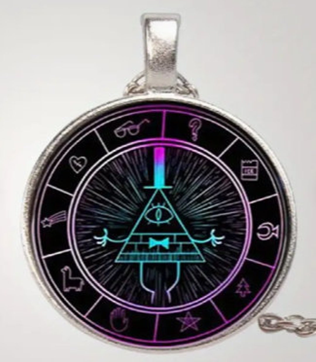 Bill Cipher Pendant Keychain and Necklace - Etsy