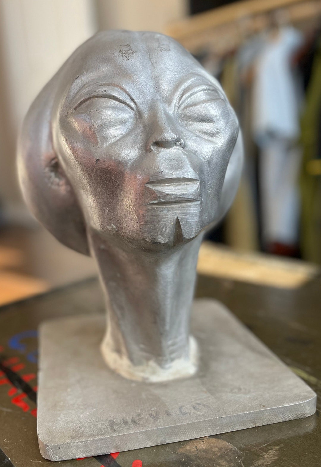 Gray Alien Head Mannequin Statue UFO ALIEN Figure - Etsy