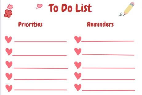 Printable and Editable to Do List Template for 2 Pcs - Etsy