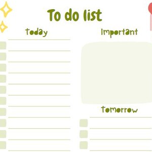 Printable and Editable to Do List Template for 2 Pcs - Etsy