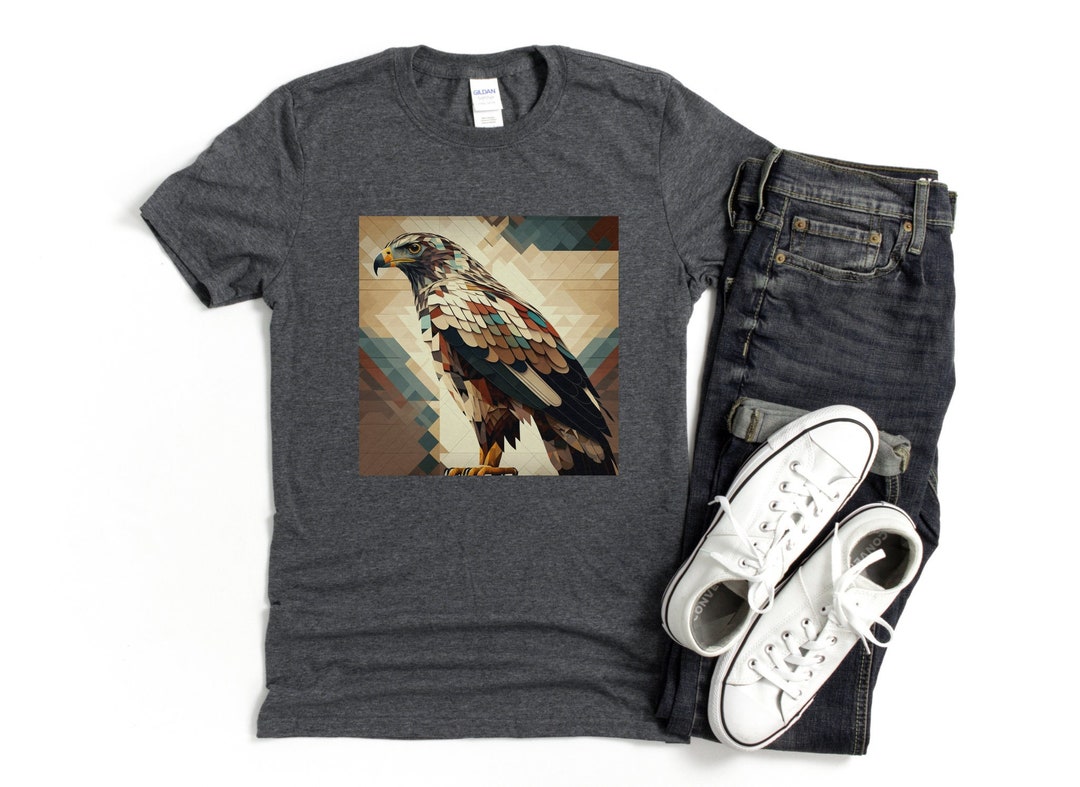 Native Hawk - Hawk Shirt, Native American Hawk, Unisex T-shirt, Animal ...