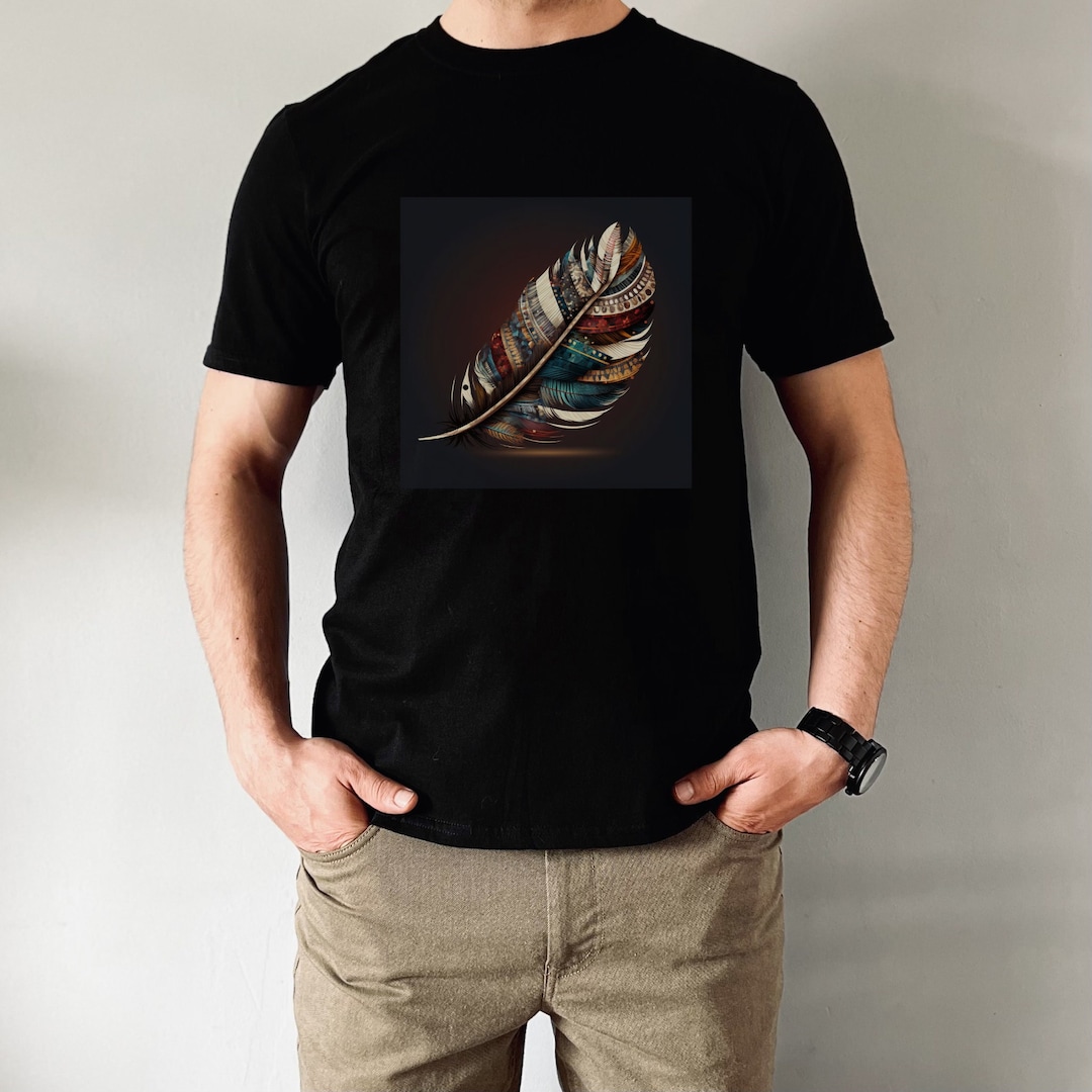 Native Feather Native Feather Shirt, Native Art Feather, Unisex T-shirt ...