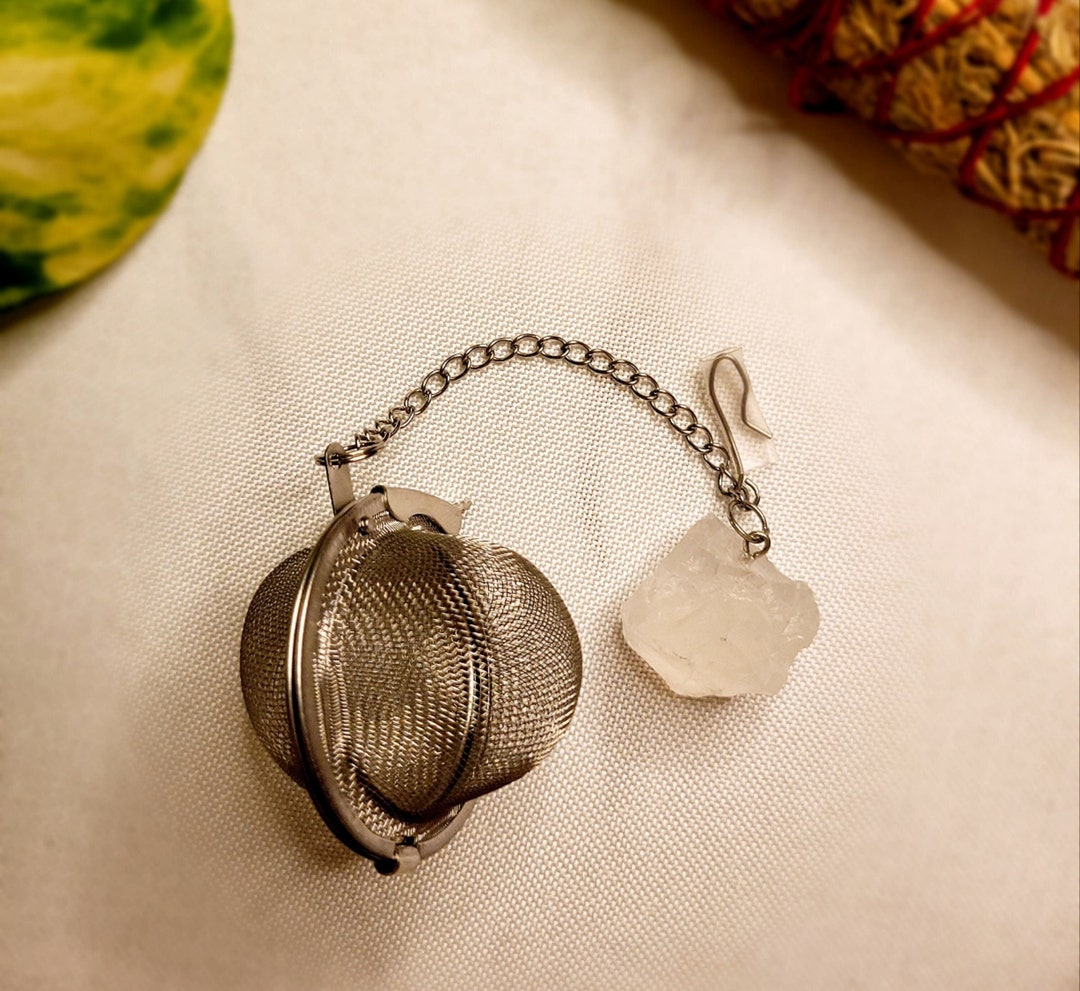 CLEAR QUARTZ Crystal Tea Infuser - Etsy
