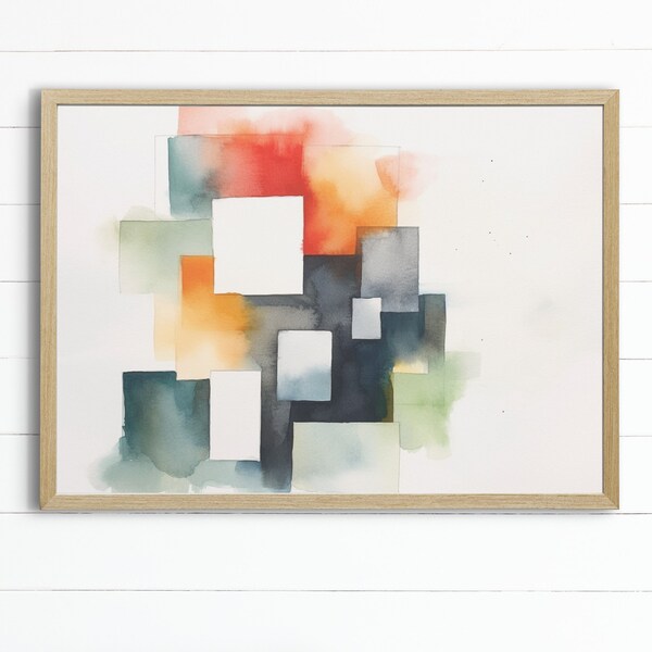 Geometric Nature Print Digital Download - Etsy