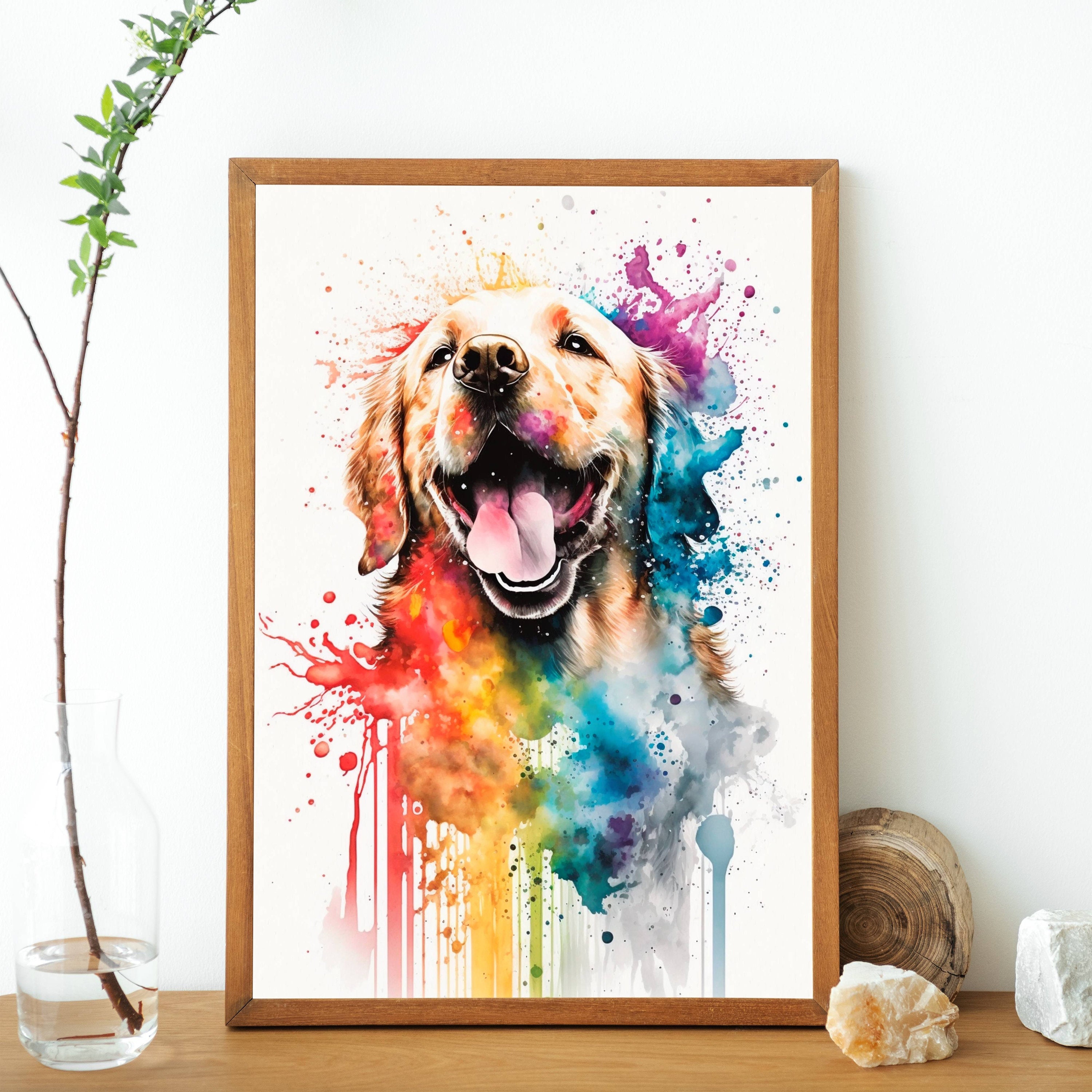 Paint Splatter Animal Art