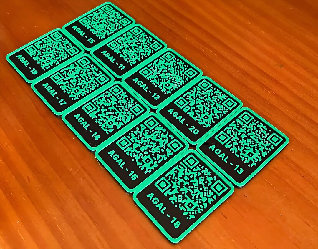 QR Codes Plates - Customizable 3D Printed QR Codes Plates - Etsy