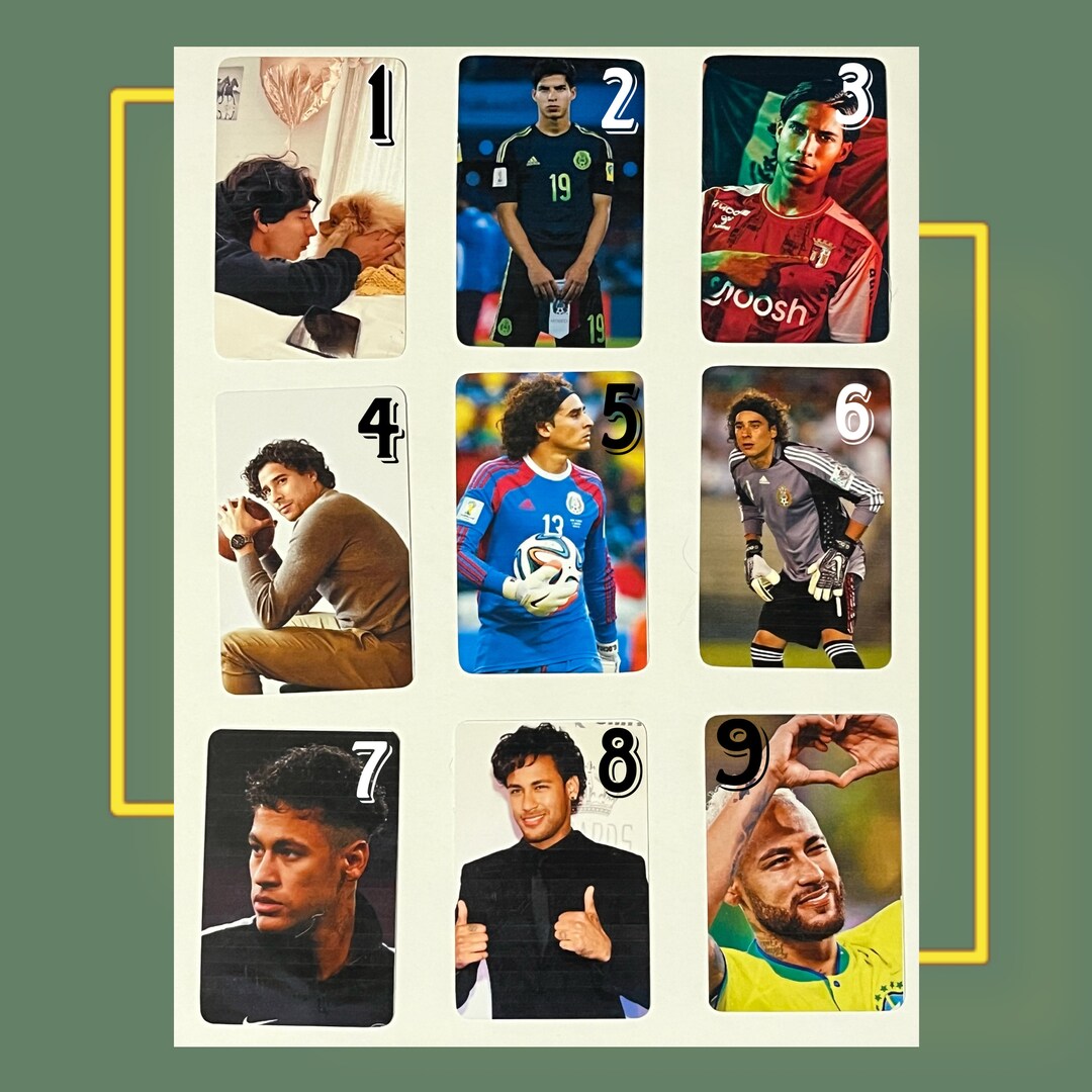 Football Player Photocards - Etsy