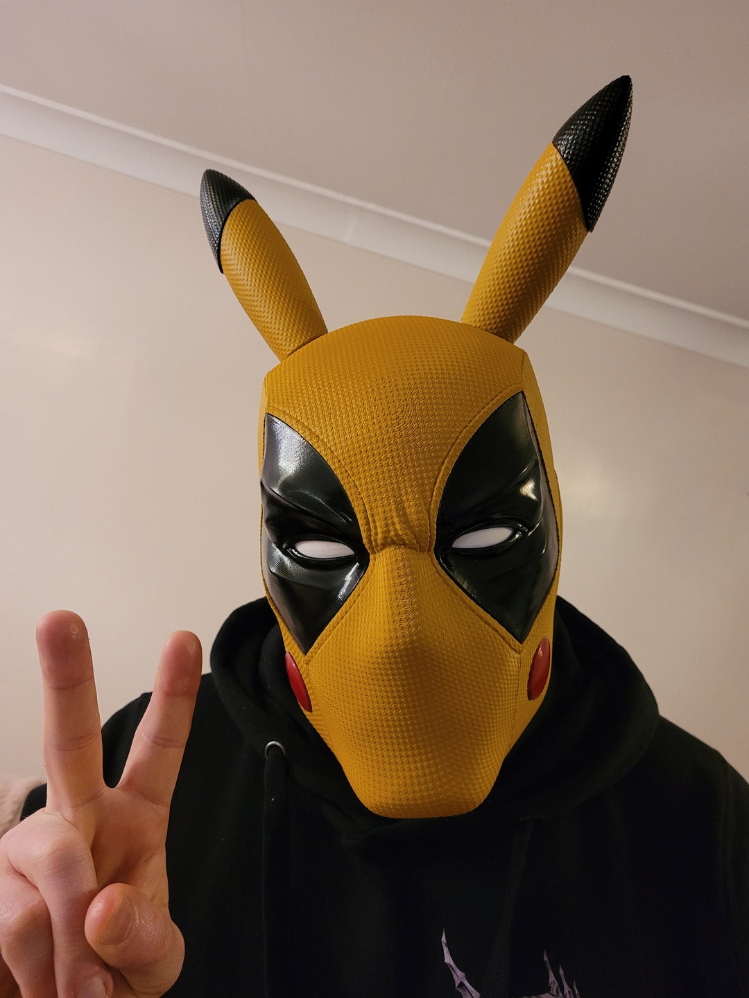 Pikapool-deadpool X Pikachu-helmet/mask-yosh Studios-cosplay ...