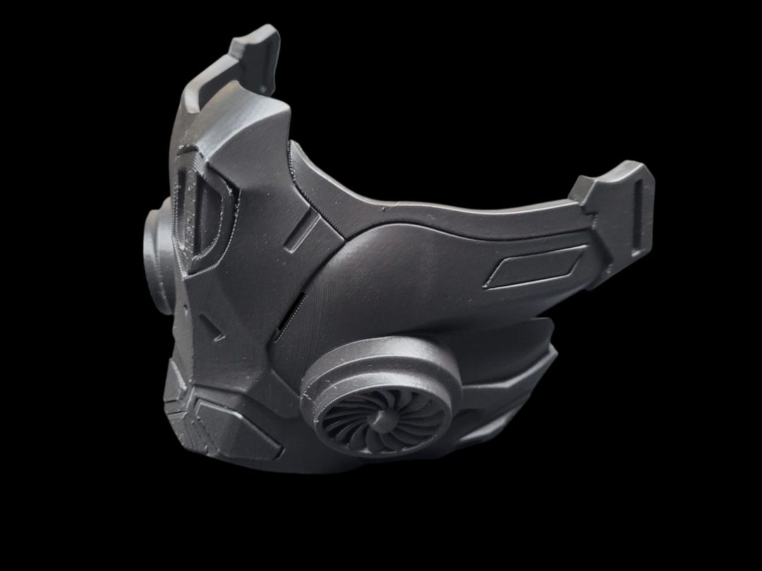 Cyberpunk Style Half Mask-halloween-cosplay-fancy Dress - Etsy