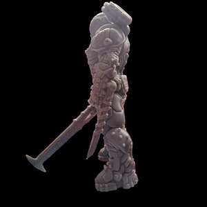 Doomslayer Resin Figurine-doom Eternal-doomguy-holding the Crucible ...