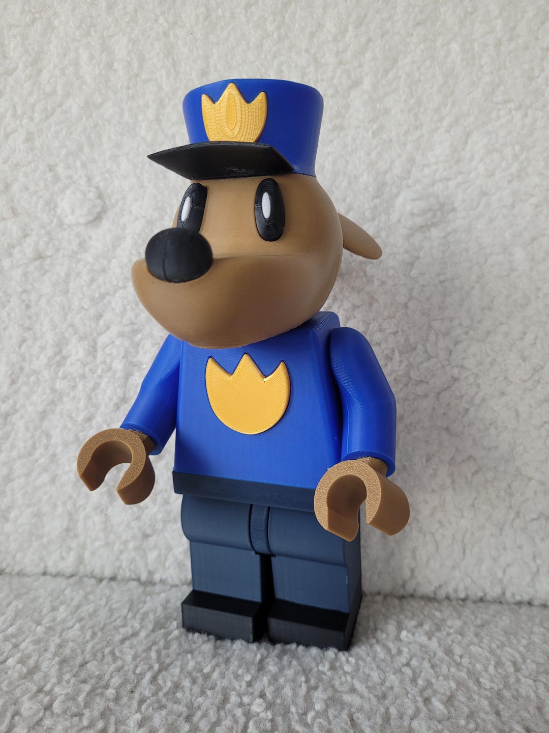 Dog Man - Chunky Lego Style - Action Figure - Articulating Joints - Etsy