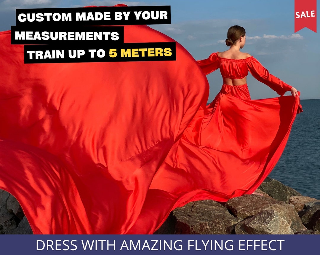 Flying Skirt and Crop Top Set - Flying Skirt for Photoshoot - Long ...
