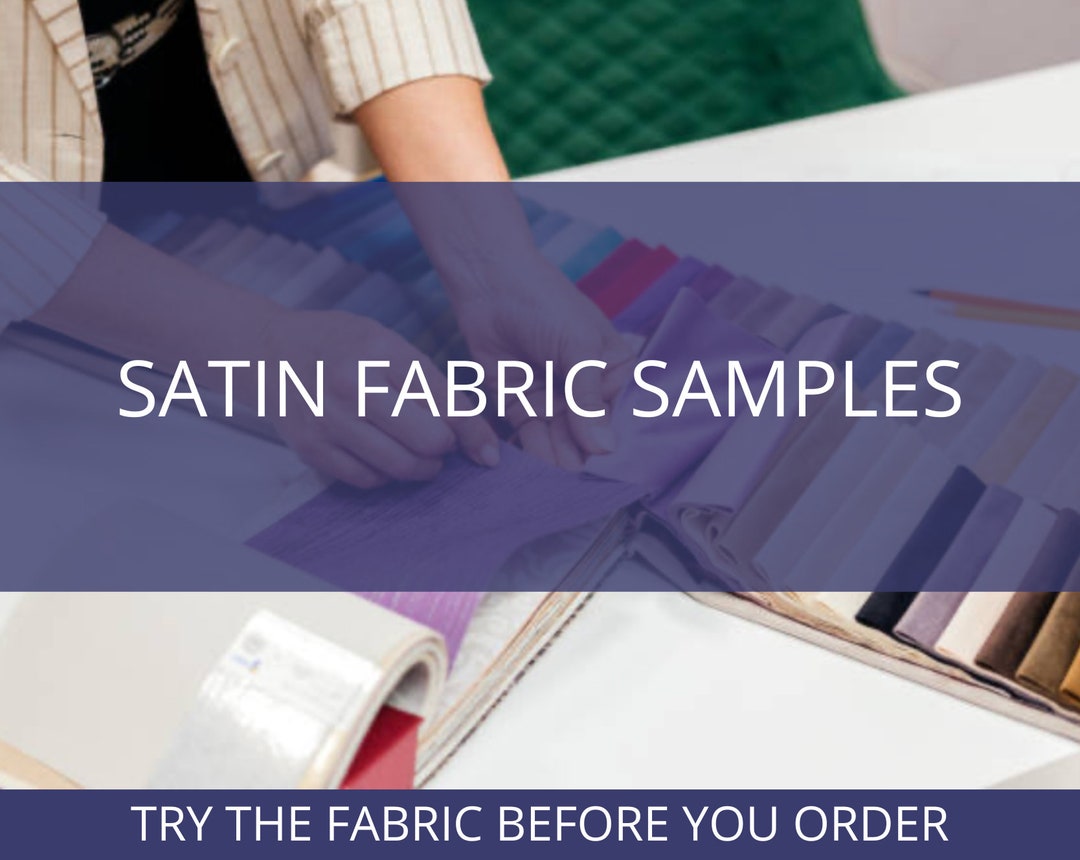 Satin Fabric Samples - Etsy