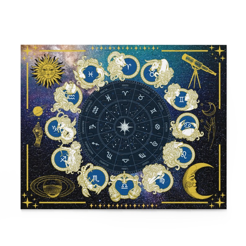 Signs of the Zodiac Puzzle (120, 252, 500-piece) - Star Map ...