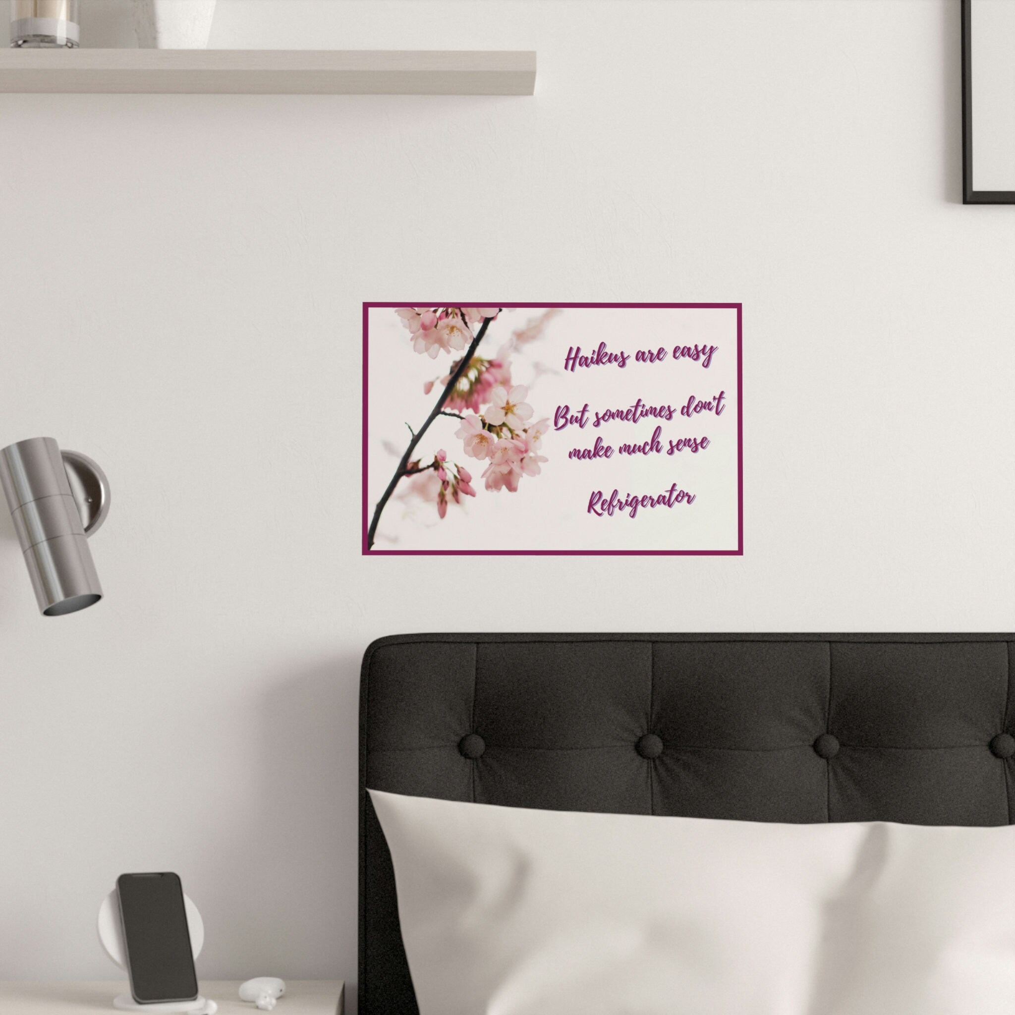 Poster Funny Haikus Are Easy Wall Art Hilarious Poem Expression Saying ...