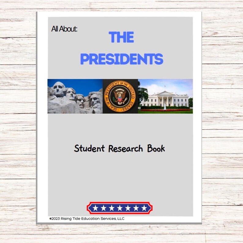 All About: THE PRESIDENTS Student Research Book Homeschool Unit Study ...