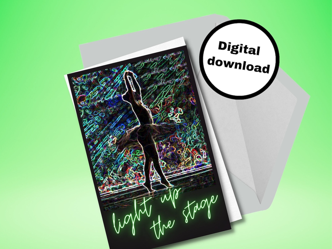 Dance Recital/competition Card 7x5 Inch - Etsy