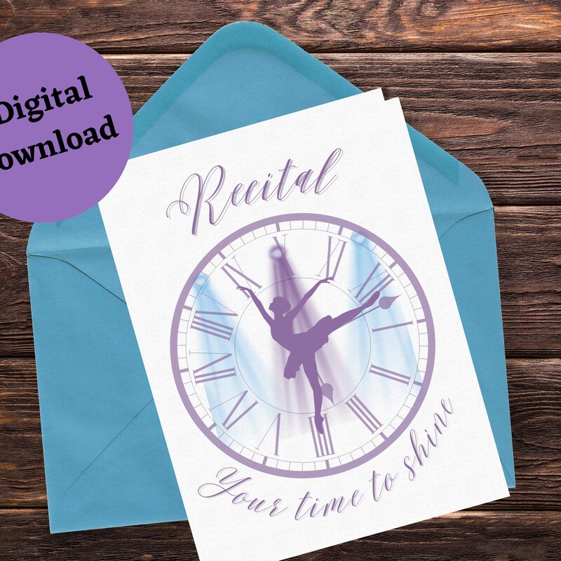 Dance Recital Card - Etsy