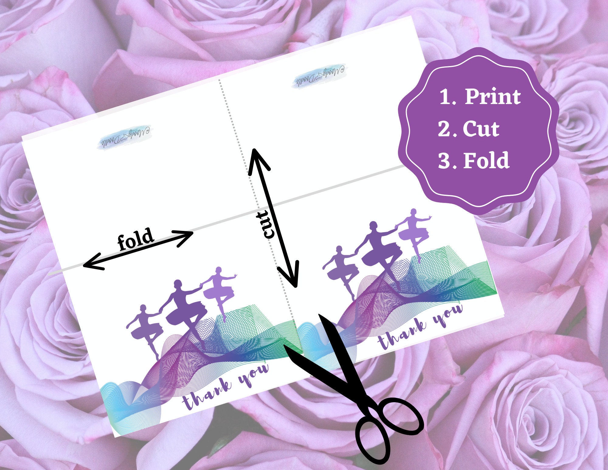 Dance Thank You Note Cards - Etsy