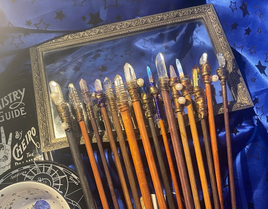 Surprise Random Quartz or Amethyst Wand With Wirework for Wizard With ...