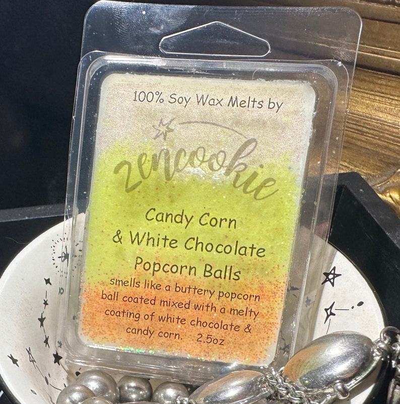 Candy Corn White Chocolate Popcorn Balls Soy Wax Melts - Etsy