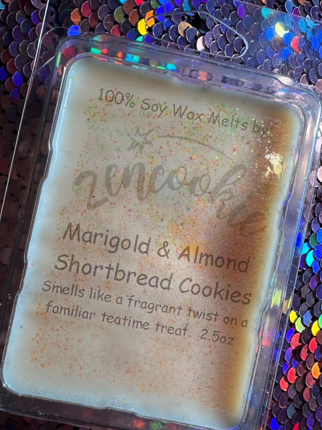 Marigold Almond Shortbread Cookies 100% Soy Wax Shimmer Glitter ...