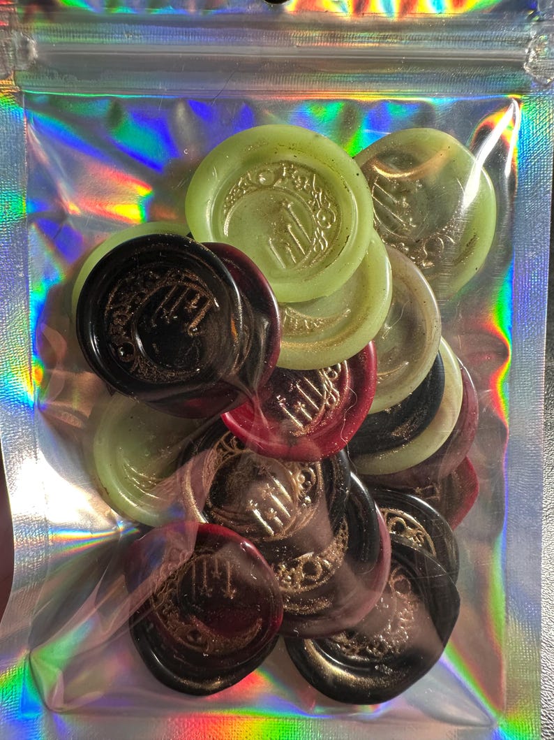 25 Spooky Halloween Wax Seals: Ghost, Cat, Coffin, Mansion, Heart, Moon ...