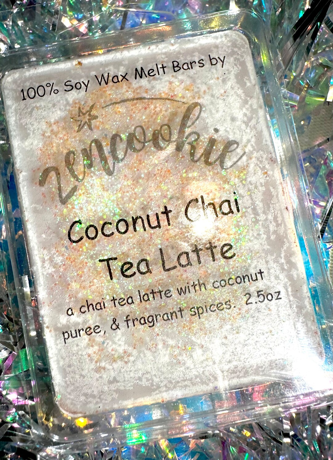 Coconut Chai Tea Latte Shimmer Glitter Wax Melt - Etsy