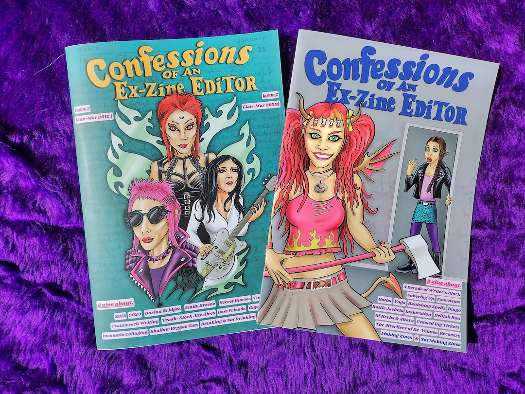 ZINE BUNDLE: Confessions of an Ex-zine Editor 1 & 2 a Perzine About Zines, Drugs and Forsaking ...