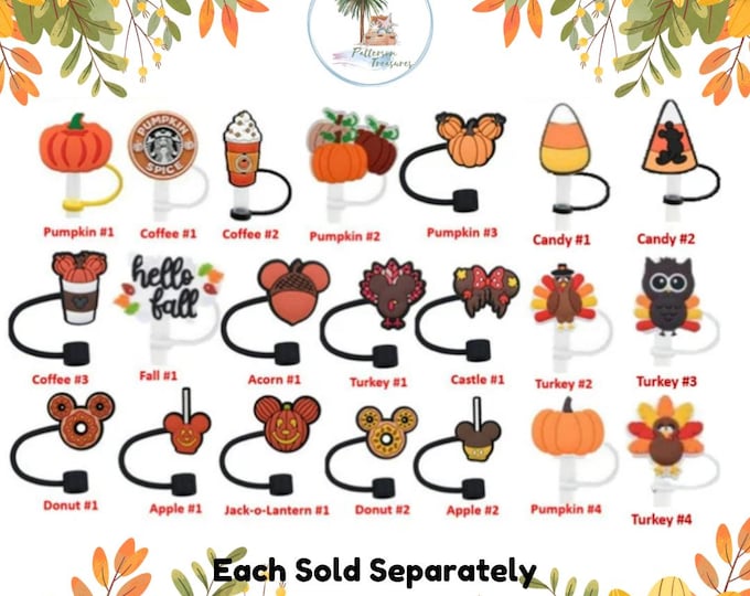 Pumpkins 10mm Straw Topper - Etsy