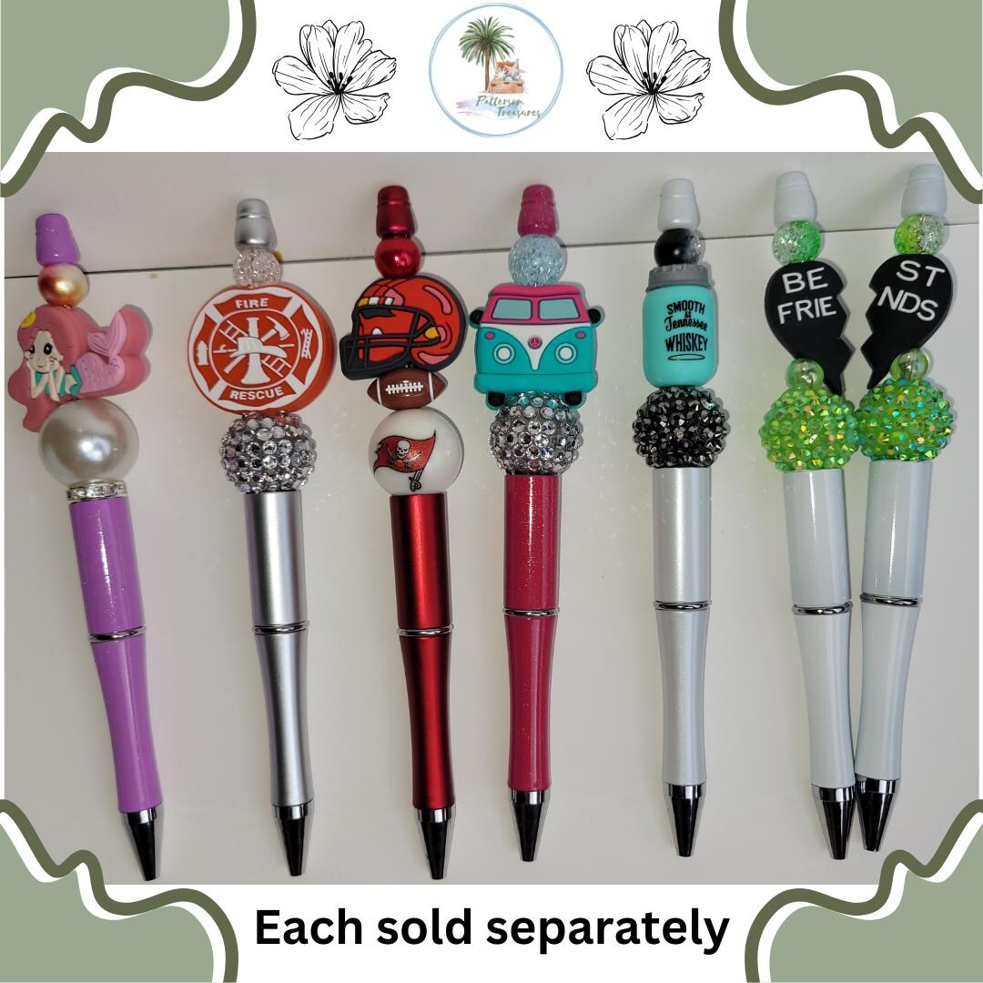 Bead Pen | Football Pen | Best Friend Pen | Stocking Stuffer | Office ...