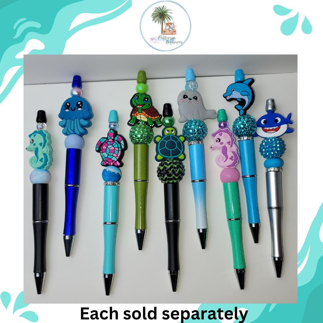 Ocean Pen | Turtle Pen | Stocking Stuffer | Seahorse Gift | Dolphin Pen ...