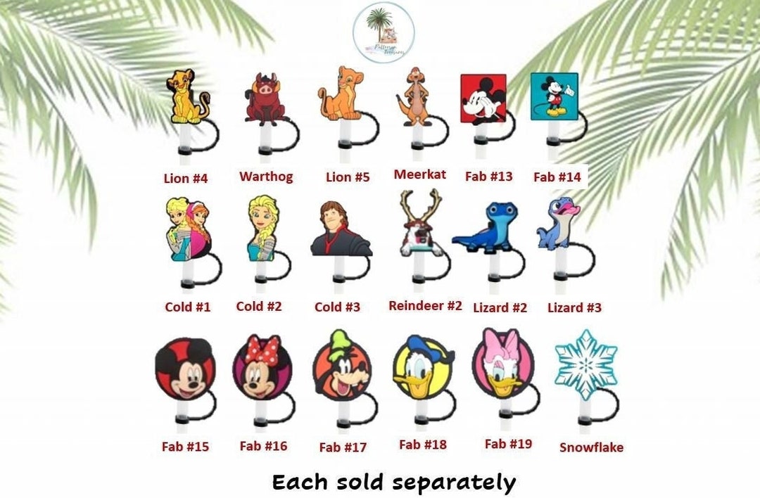 Straw Topper Character | Stocking Stuffer | Mouse Straw Cover | Lion ...