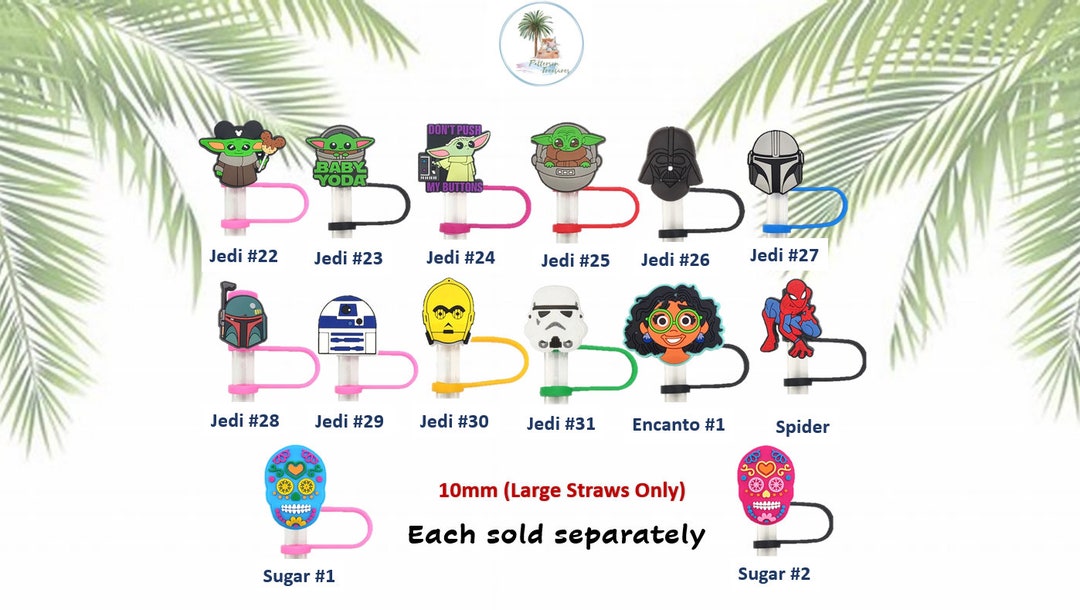Straw Topper - Characters #1 (10mm) - Etsy