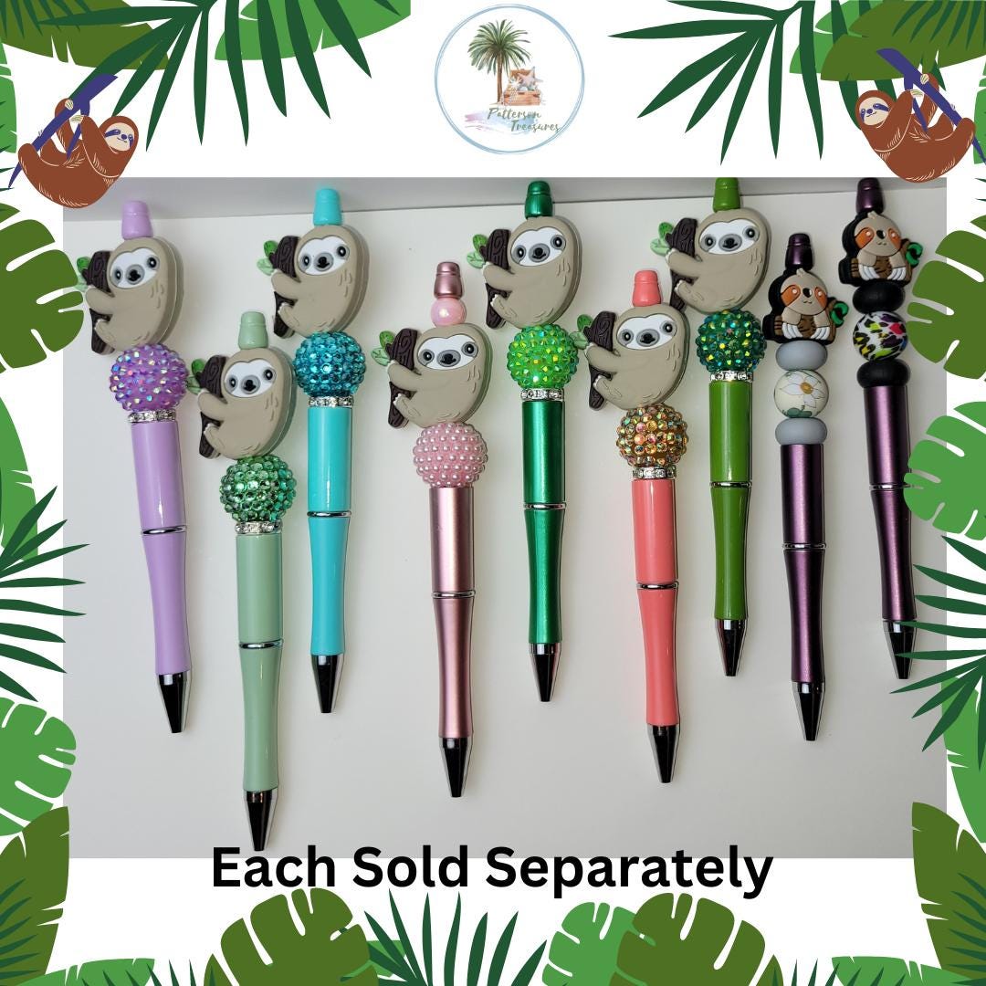 Sloth Pen | Sloth Gift | Stocking Stuffer | Forest Gift | Sloth Lover ...