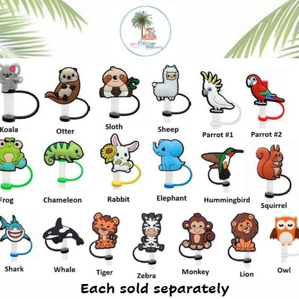 Animal Straws - Etsy