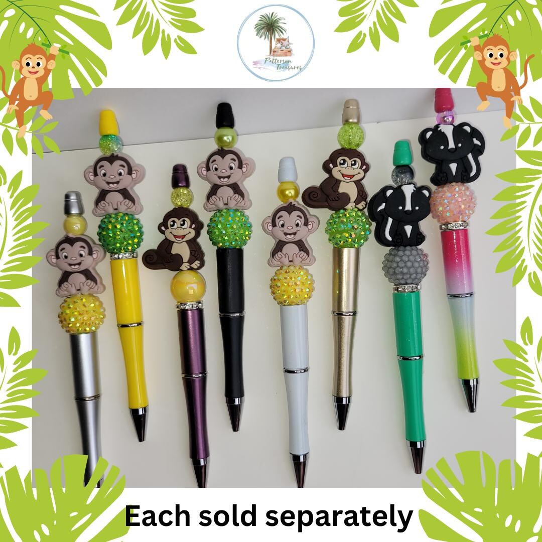 Monkey Pen | Animal Pen | Schuck Pen | Bead Pen | Zoo Animal Pen ...