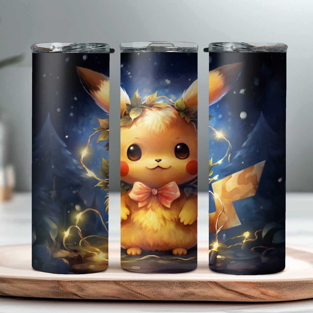 Pokemon Tumbler Wrap, Sublimation 20 Oz, Skinny, Instant PNG, Pikachu ...