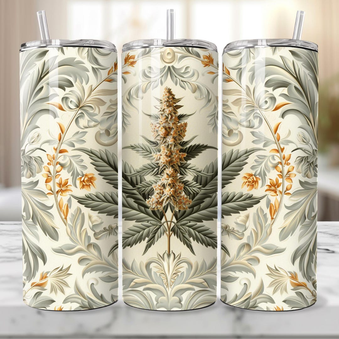 Regal Marijuana Weed Wrap, 20 Oz Skinny Tumbler, Sublimation PNG ...