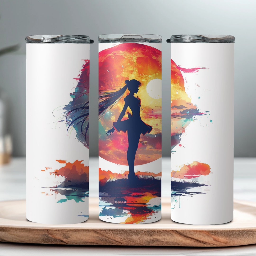 Seamless Anime Inspired Tumbler Wrap, SM, Sublimation 20 Oz, Skinny ...
