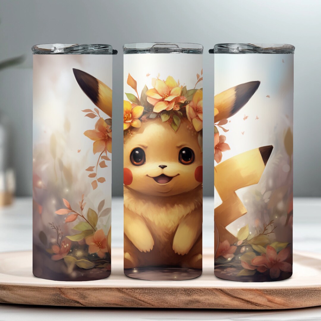 Pokemon Tumbler Wrap, Sublimation 20 Oz, Skinny, Instant PNG, Pikachu ...