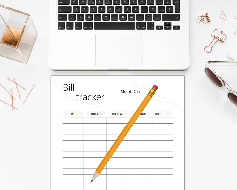 Monthly Bill Tracker Printable Editable Bill Log Template Bill ... Monthly Bill Tracker Printable Editable Bill Log Template Bill ...