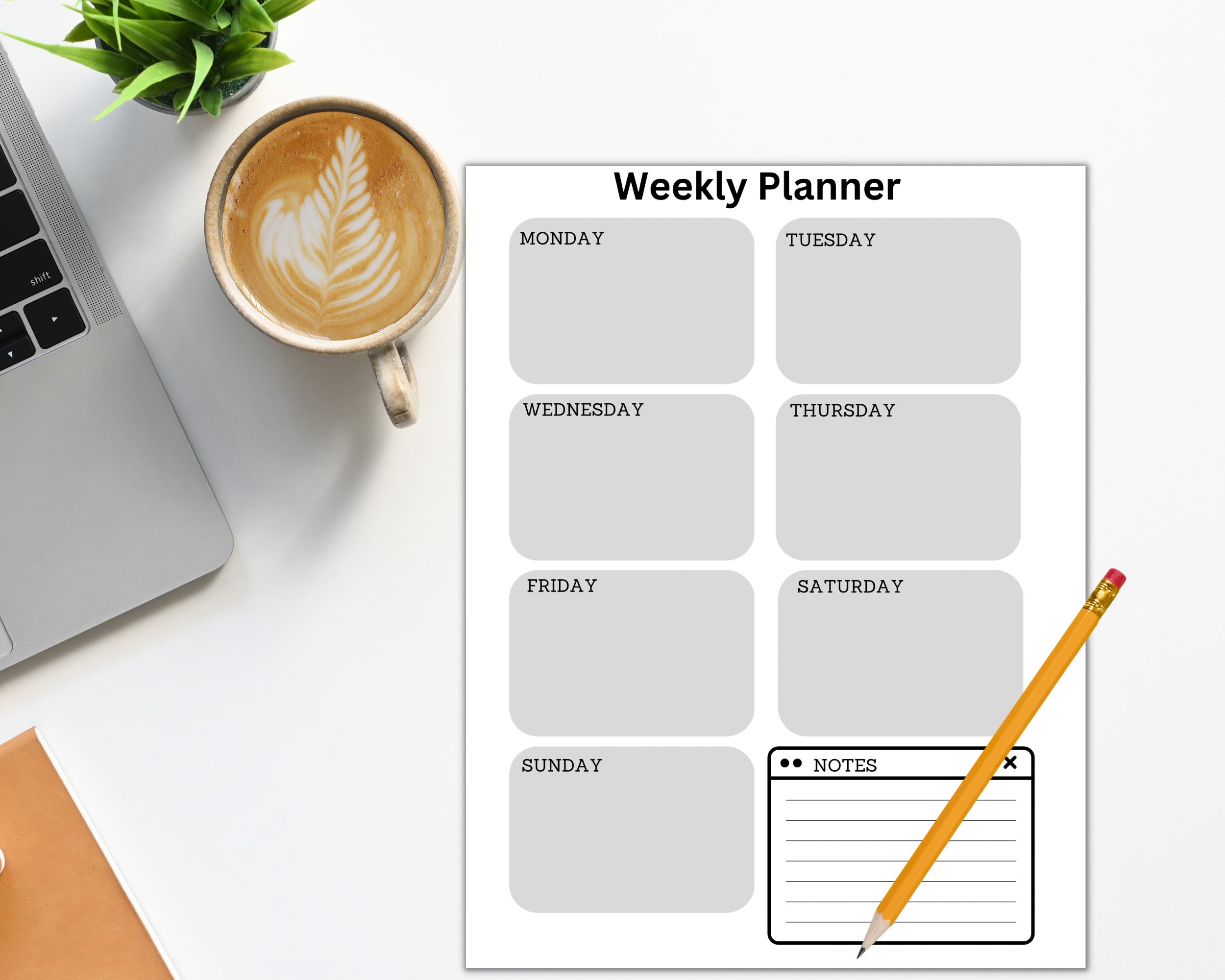 Weekly Planner | Editable | Printable | Weekly Agenda | Daily Planner ...