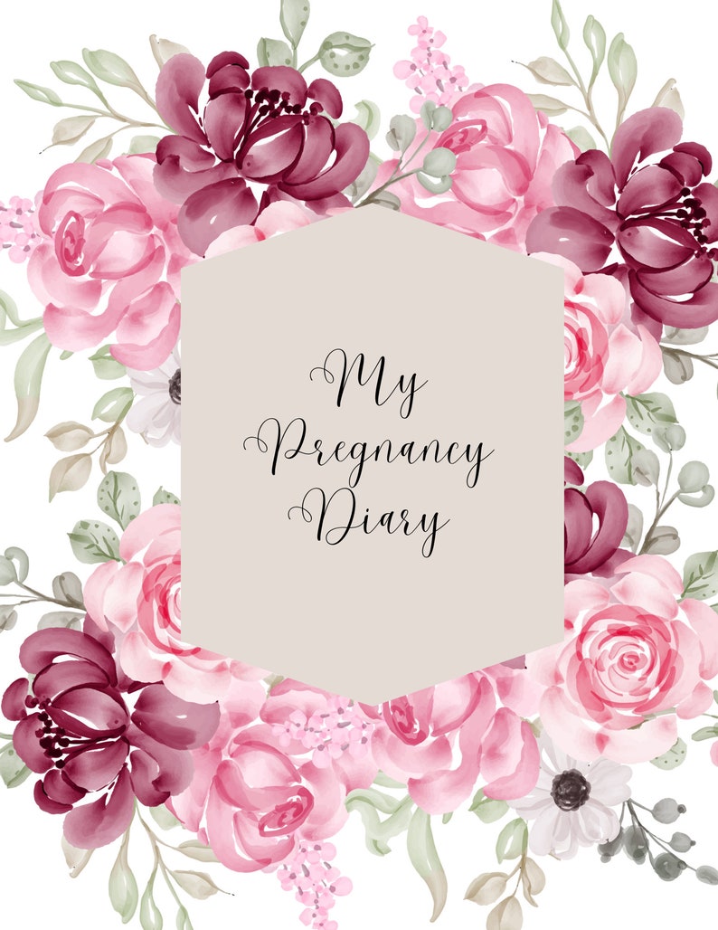 PRINTABLE - Pregnancy Diary Journal - Etsy