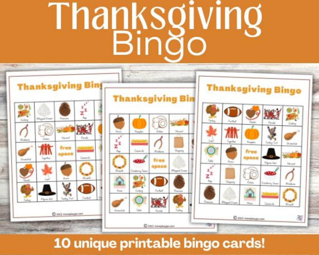 Thanksgiving Bingo, Thanksgiving Game, Thanksgiving Table Games ...