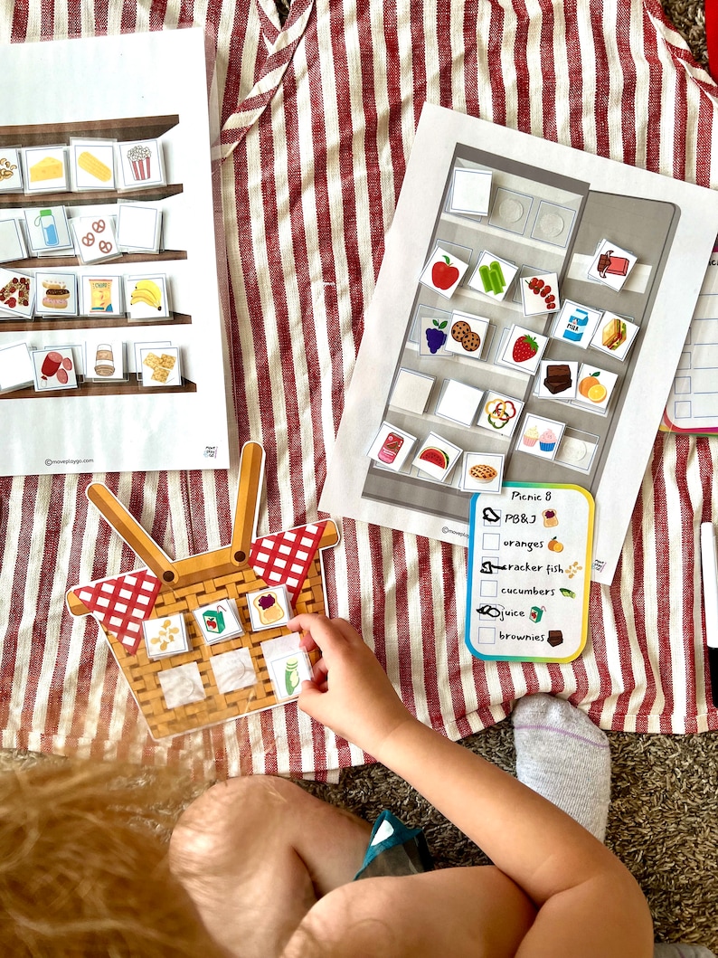 Picnic Basket Busy Book Printable, Busy Binder, Quiet Book, Toddler ...