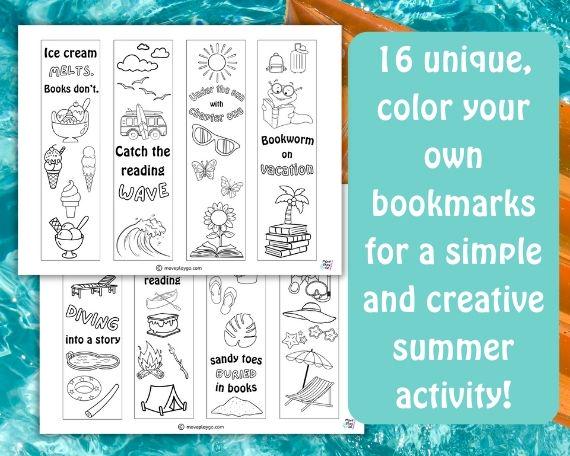 Summer Bookmarks / Printable Bookmarks for Summer Reading / Summer ...